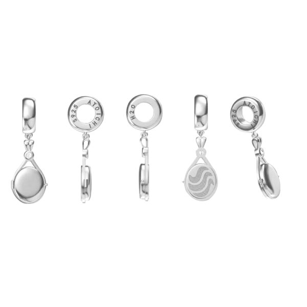 H2O Emma's Locket Charm Crystal Clear Stone - Atoichi H2O Mermaid ...